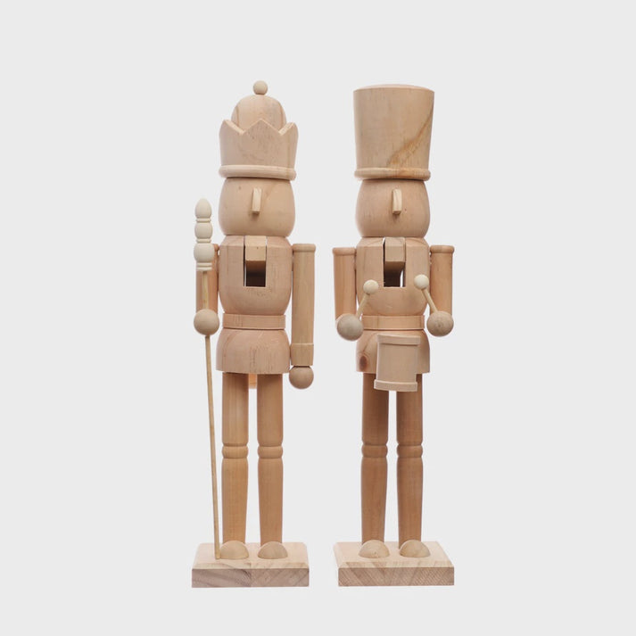 Wood Nutcracker, Natural, 2 Styles – Beauty in the Making